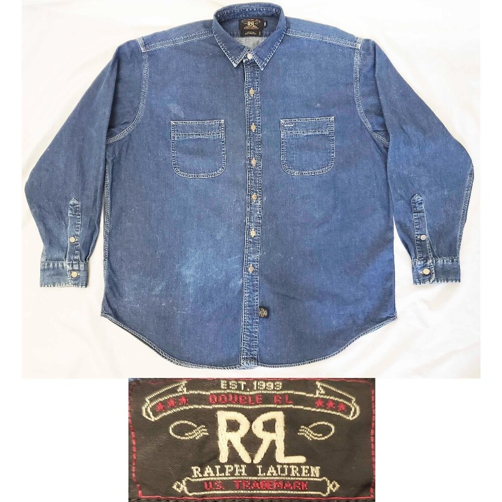 Rrl Double Rl Ralph Lauren Mens Vtg 90s Three Stars T… - Gem